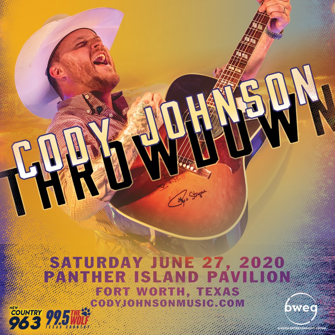 Cody Johnson Returns to Panther Island Pavilion! - Panther Island Pavilion